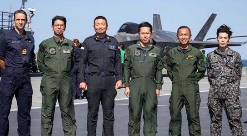 JMSDF officers observe F-35B tests aboard Prince of Wales | News ...