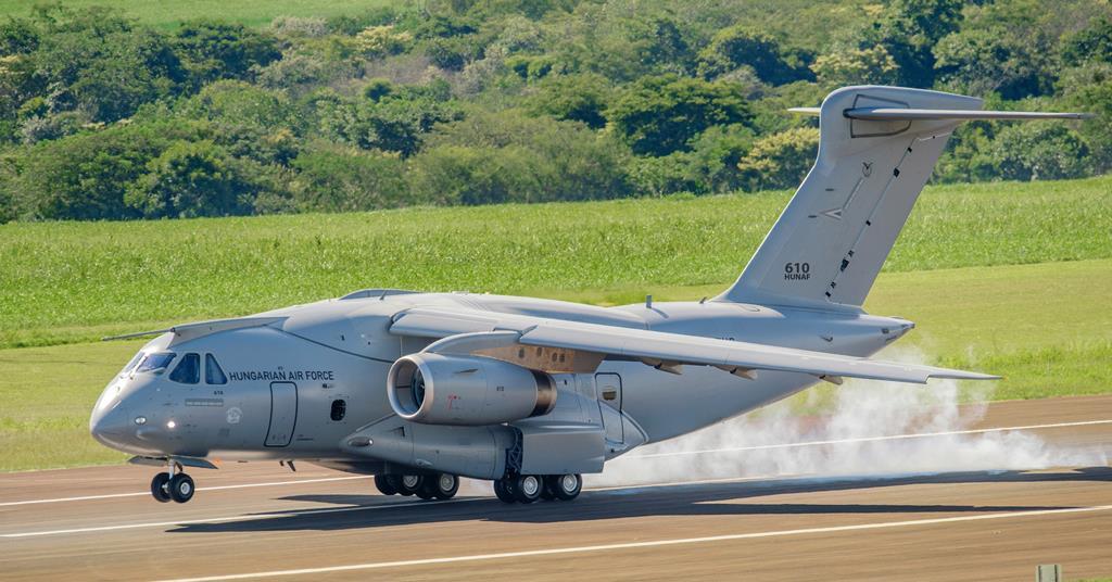 First Hungarian C-390 transport completes debut flight | News | Flight ...