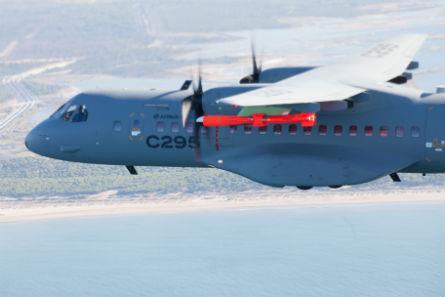 PICTURE: C295 makes first test flight with anti-ship missile | News ...