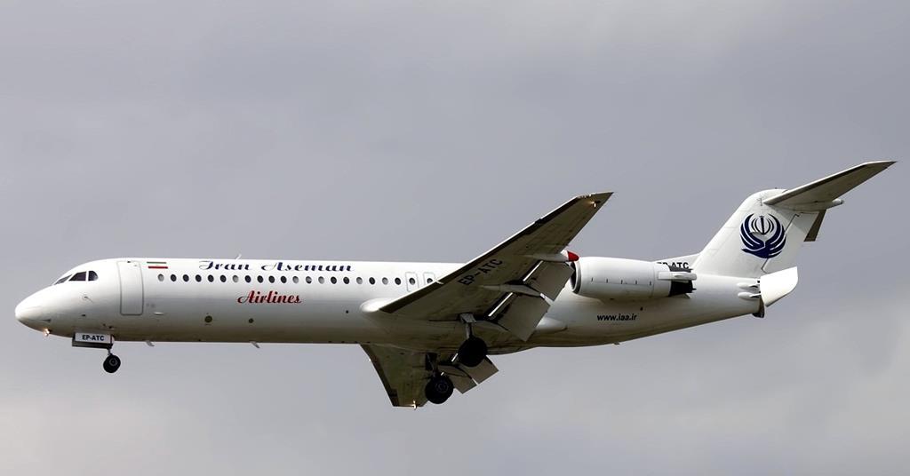 Iranian Fokker 100 engine parts penetrate cabin after uncontained ...