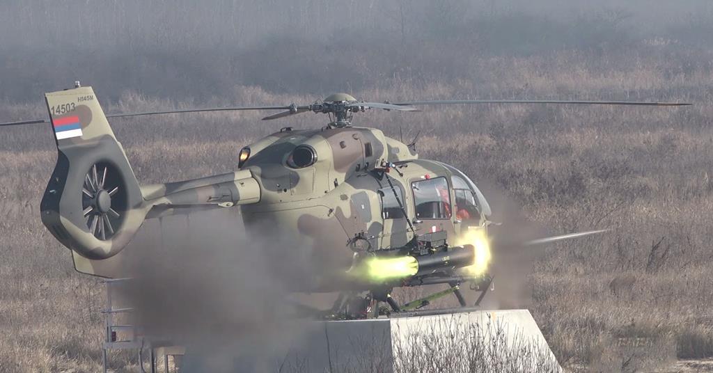 Serbia adds locally produced weapons to H145M fleet | News | Flight Global