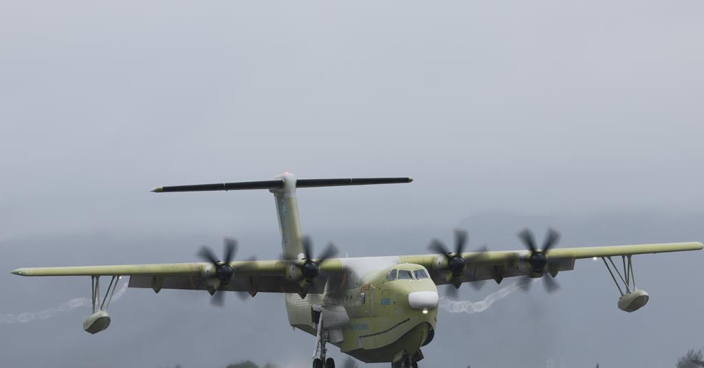 New AG600 prototype conducts maiden sortie with higher MTOW | News ...