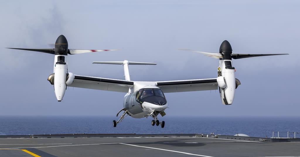 AW609 tiltrotor completes first round of ship landing trials aboard ...