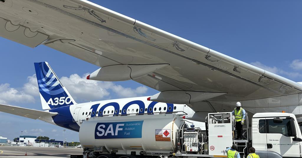 In a first, Airbus uses SAF for A350 demonstration flights in Singapore ...