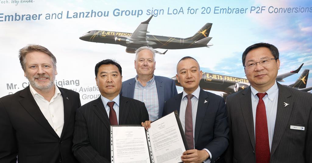 Embraer eyes freighter conversion line in China as it reveals E-Jet P2F ...