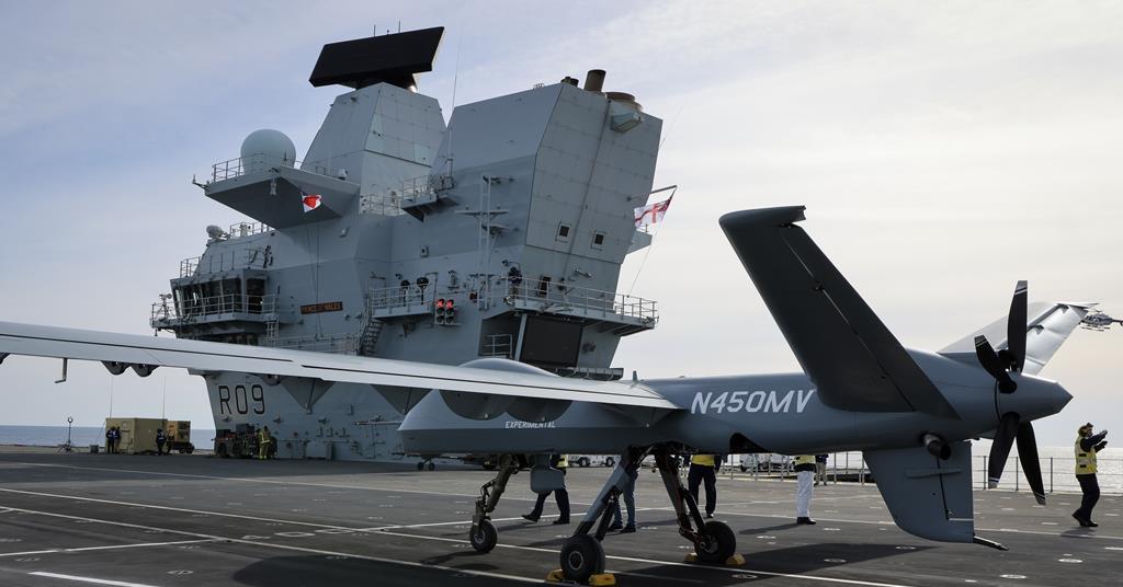 South Korea launches short take-off Gray Eagle UAV from amphibious ...