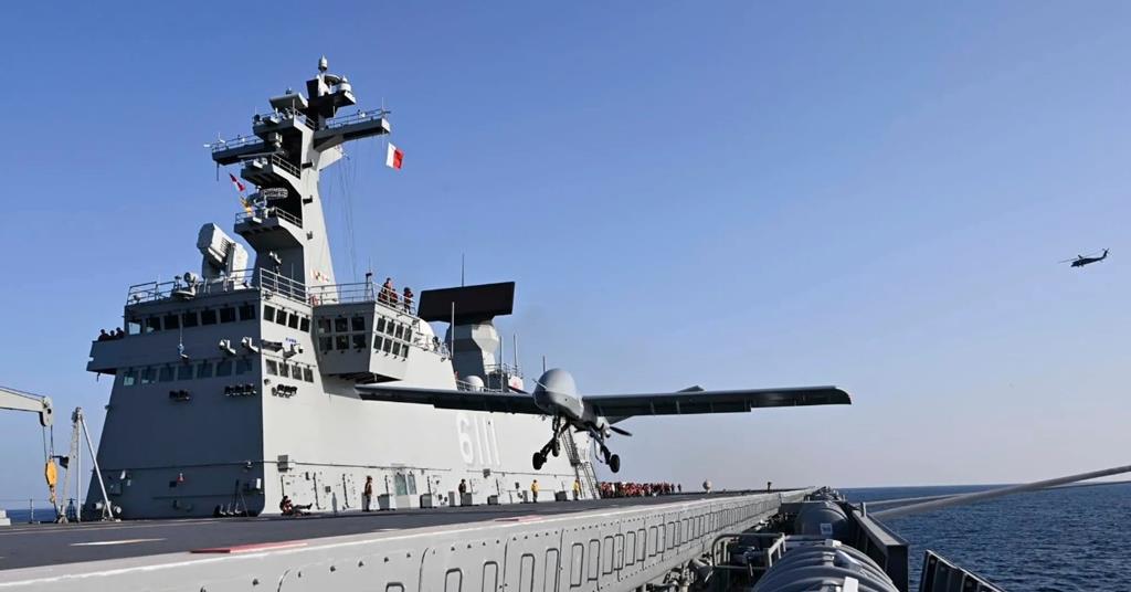 South Korea launches short take-off Gray Eagle UAV from amphibious ...