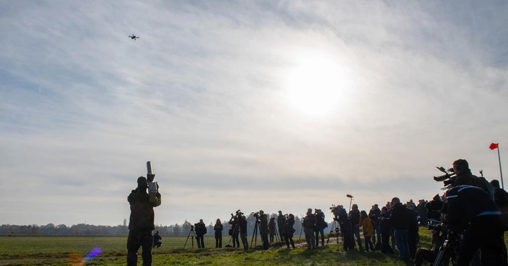 NATO exercise practices coordinating defences against small drones ...