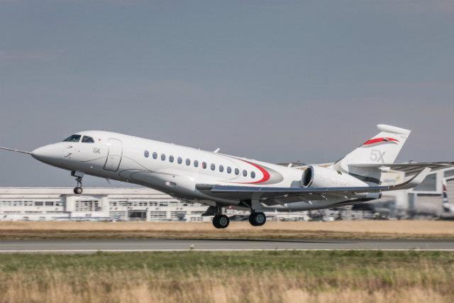 Falcon 5X takes flight with preliminary Silvercrest engines | News ...