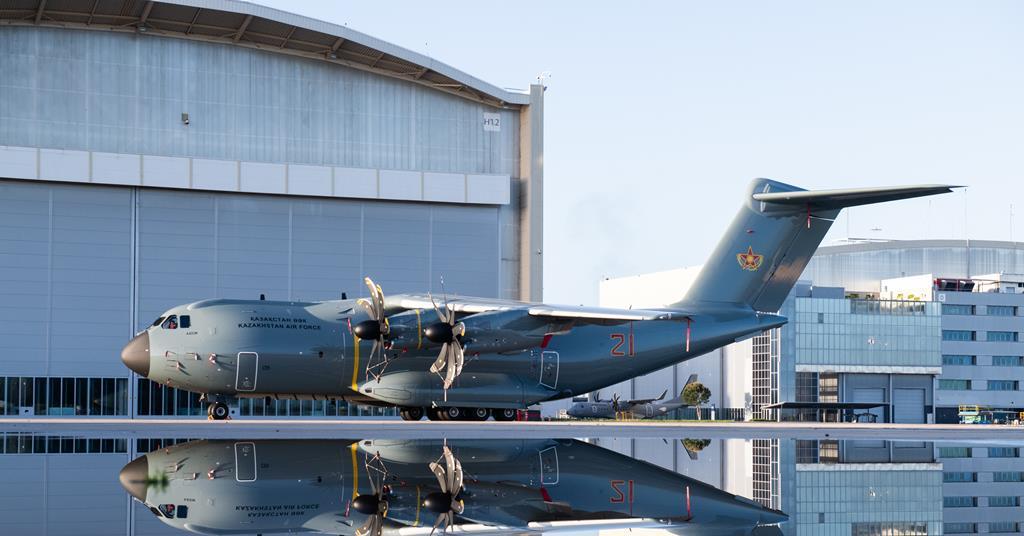 Kazakhstan’s lead A400M emerges with ‘glossy grey’ livery | News ...