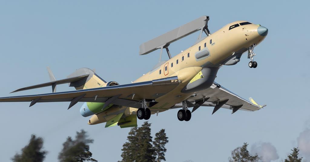 Saab flies updated fourth GlobalEye surveillance aircraft for the UAE ...