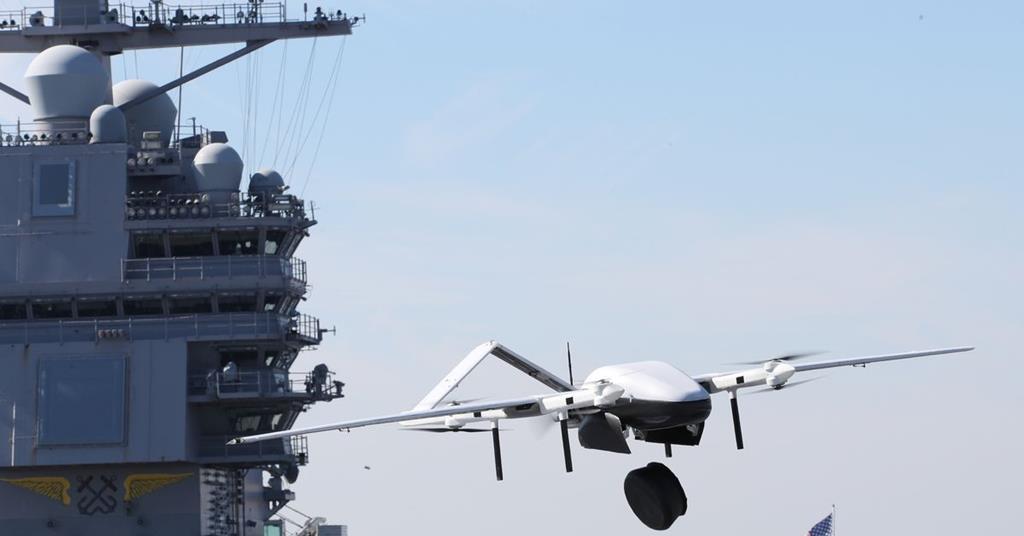 UAVs deliver cargo to US Navy ship at sea for first time | News ...