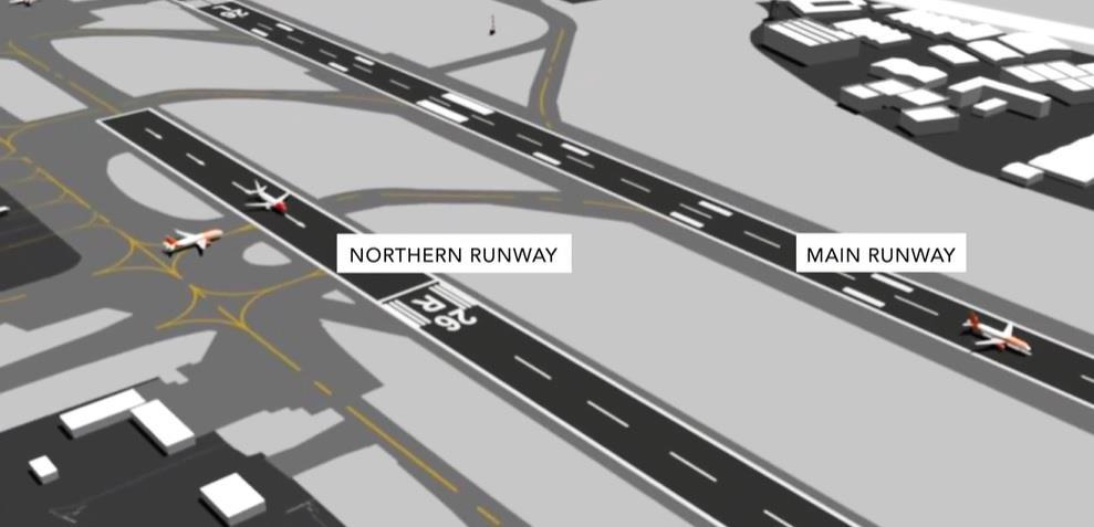 London Gatwick proposes realignment of northern runway for routine ...
