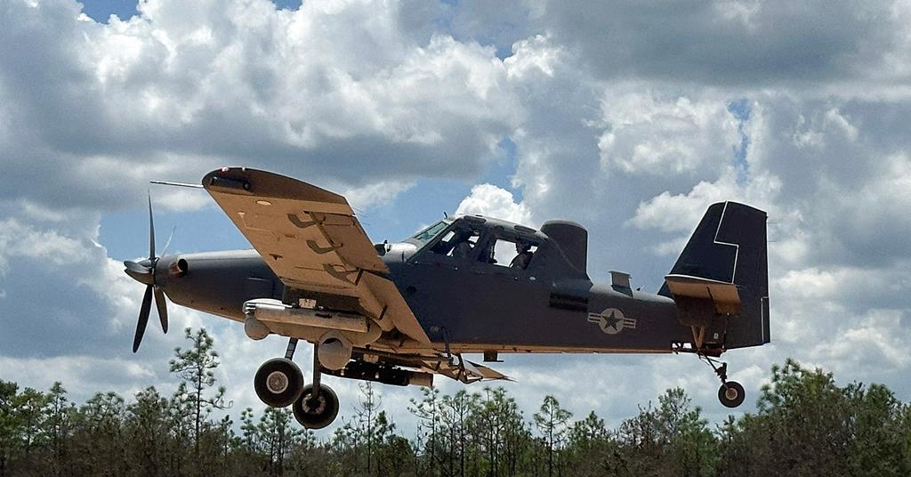 US Air Force OA-1K Skyraider II crashes during Oklahoma training ...