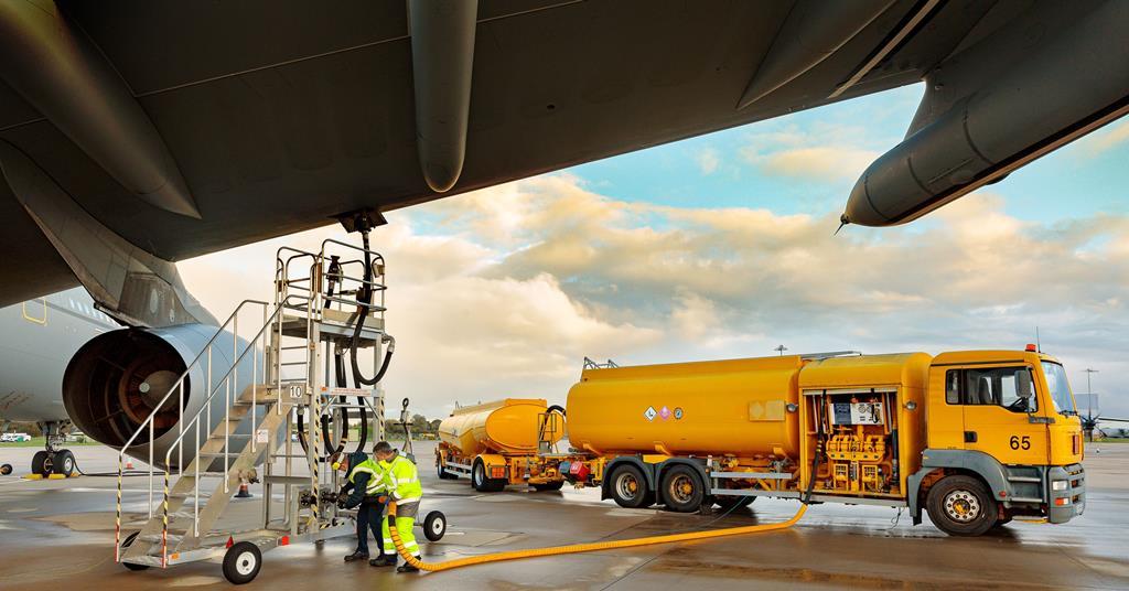 RAF Voyager tanker makes history with 100% SAF-powered flight | News ...