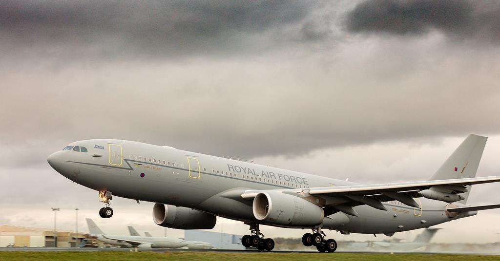RAF Voyager tanker makes history with 100% SAF-powered flight | News ...
