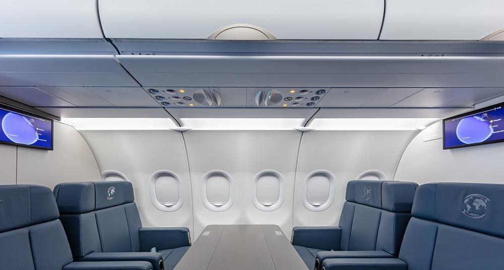 Cabin configurations illustrate flexibility of German air force A321LR ...