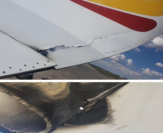 Ethiopian A350 wing-tip strike left 110m scar on Johannesburg runway ...