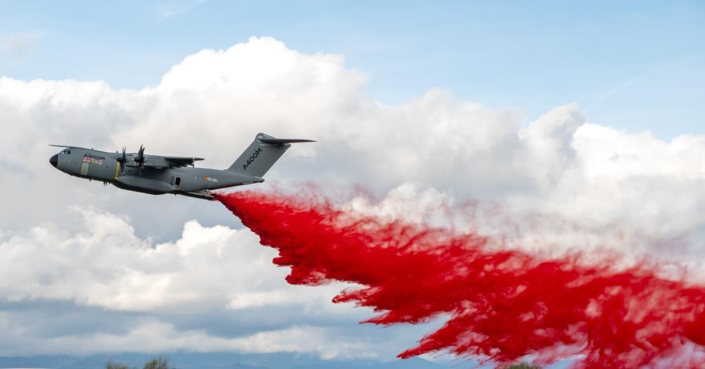 A400M shows off enhanced firefighting credentials during test campaign ...