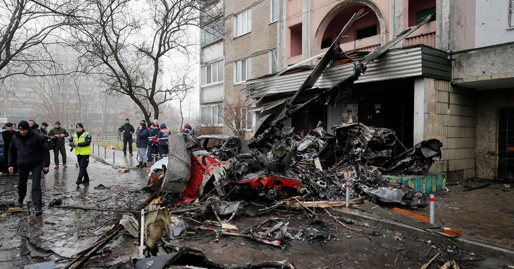 Ukrainian interior ministry leadership killed in H225 crash | News ...