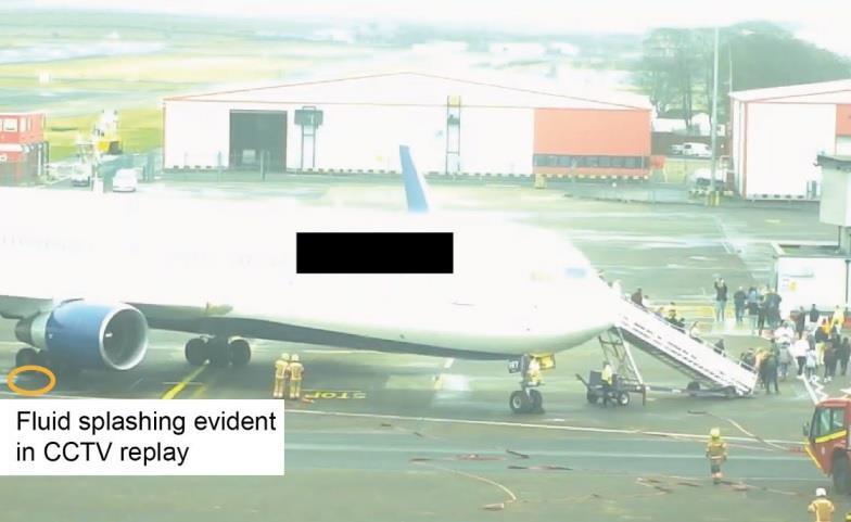Vibration from failed 767 engine caused fuel leak from fractured water ...