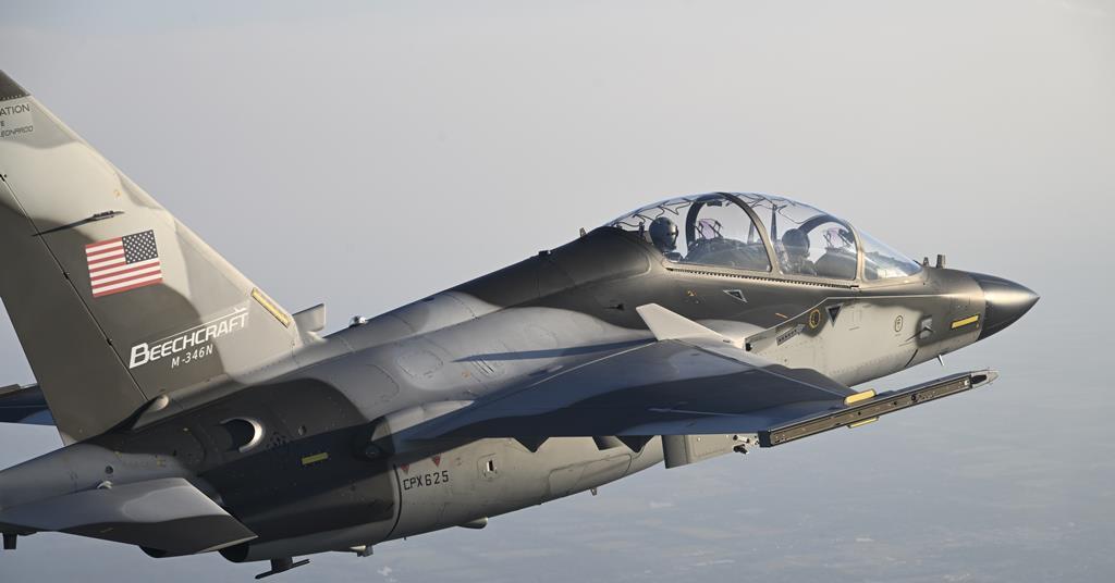Step inside the Beechcraft M-346N jet vying to train the next ...