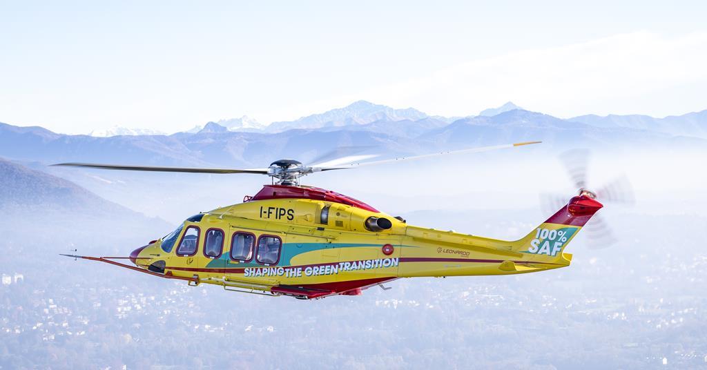 Leonardo and Pratt complete SAF test flight using AW139 | News | Flight ...