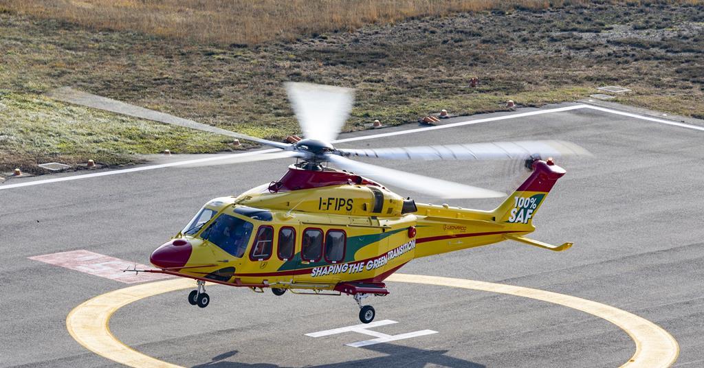 Leonardo and Pratt complete SAF test flight using AW139 | News | Flight ...