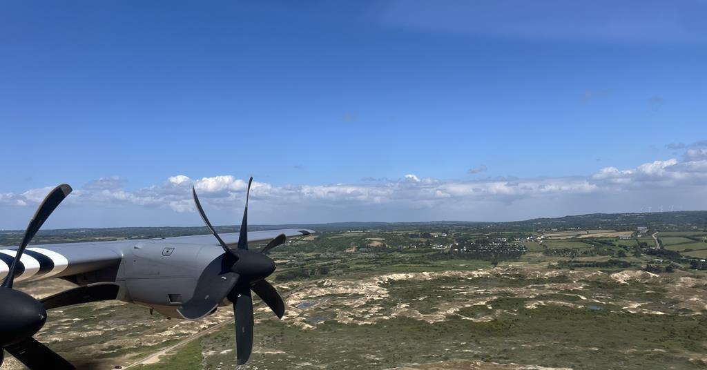 Ride along for an aerial tour of Normandy on the 80th anniversary of D ...