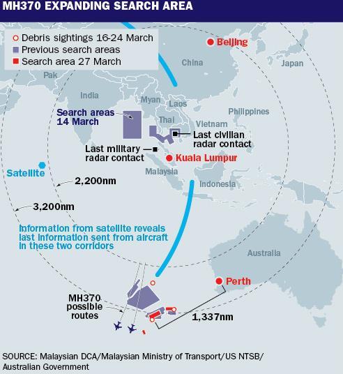 Objects sighted in revised MH370 search zone | News | Flight Global