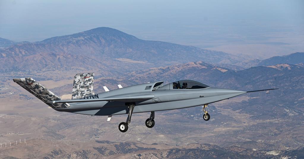 Northrop releases first flight video of Scaled Composites Model 437 low ...