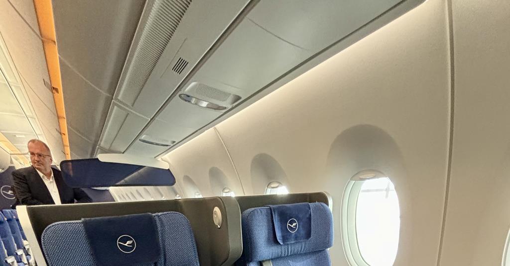 Lufthansa reveals first aircraft with long-delayed ‘Allegris’ cabin ...