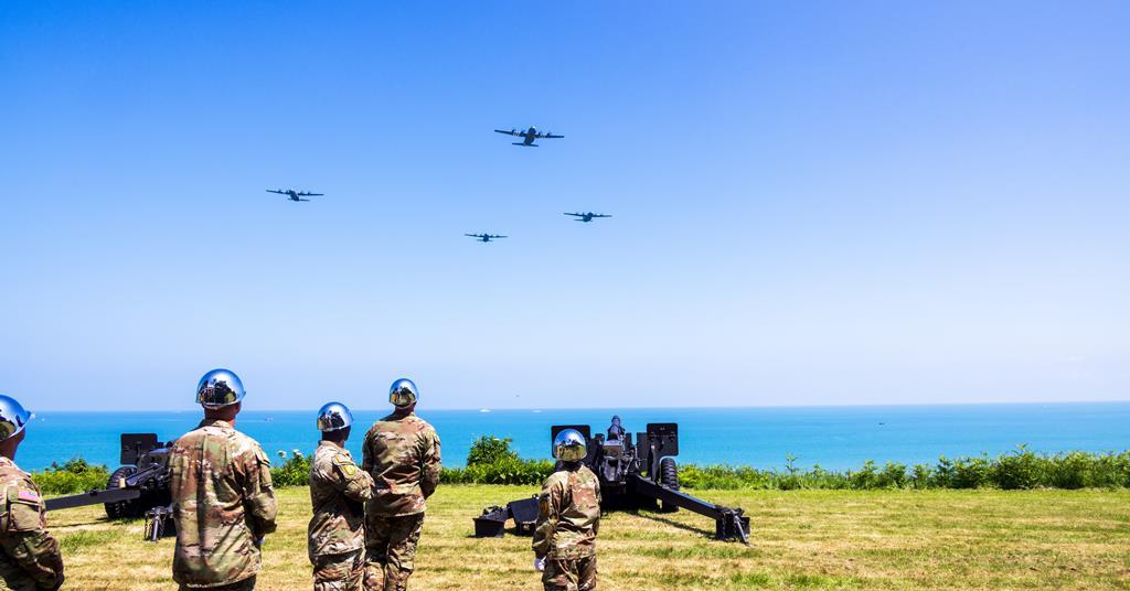 Ride along for an aerial tour of Normandy on the 80th anniversary of D ...