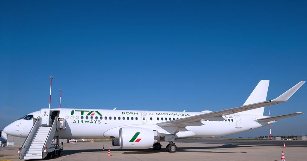 ITA Airways paints first A220 with special sustainability livery | News ...