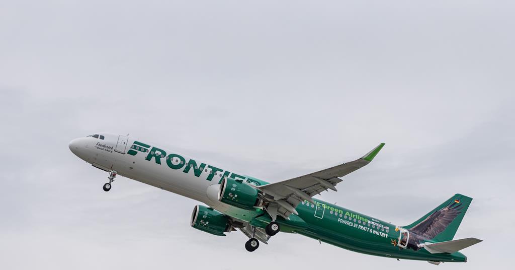 Frontier unveils first A321neo and tweaked paint scheme, plans expansion | News | Flight Global