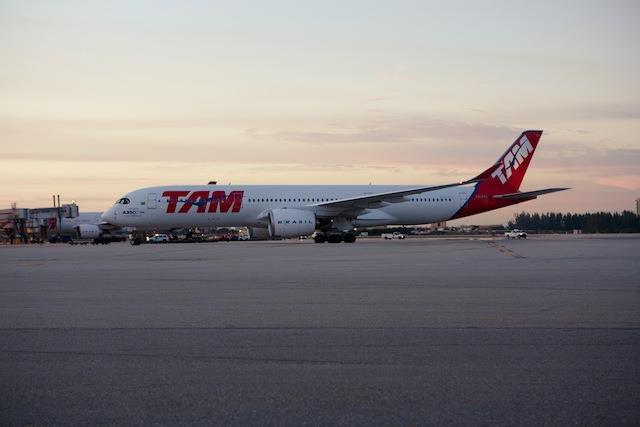PICTURES: TAM operates first A350 international flight | News | Flight ...