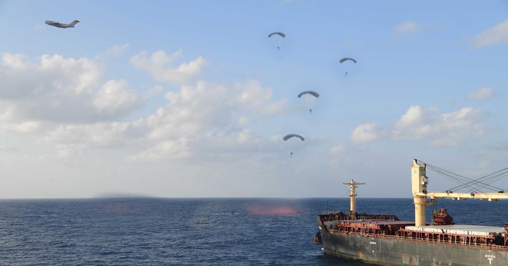 Indian navy retakes hijacked cargo ship with C-17 commando airdrop ...