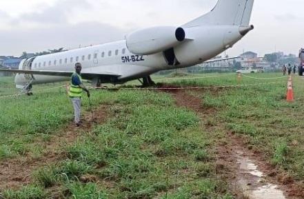 ERJ-145 overran just after Lagos runway re-opened following heavy rain ...