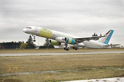 Converted 757-200 freighter makes first flight | News | Flight Global
