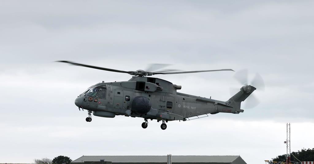 Royal Navy starts training with initial Crowsnest-equipped Merlin ...