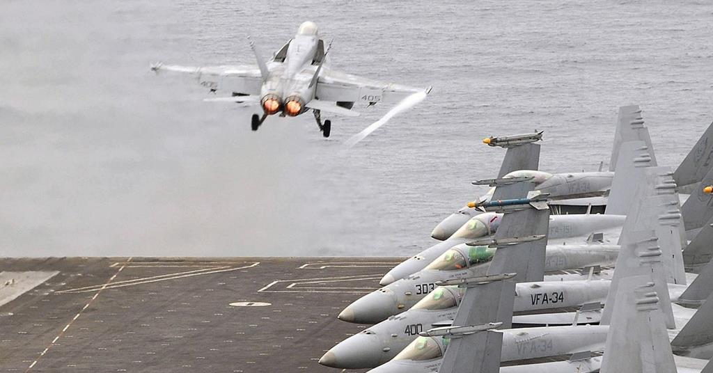 US Navy loses F/A-18 overboard in Mediterranean heavy seas | News ...