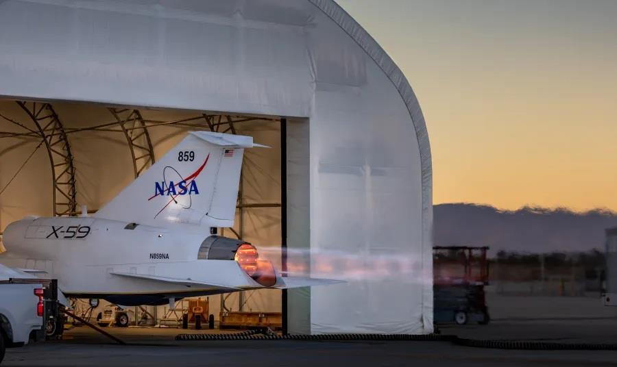 NASA X-59 supersonic jet first flight 2025 quiet boom demonstrator ...