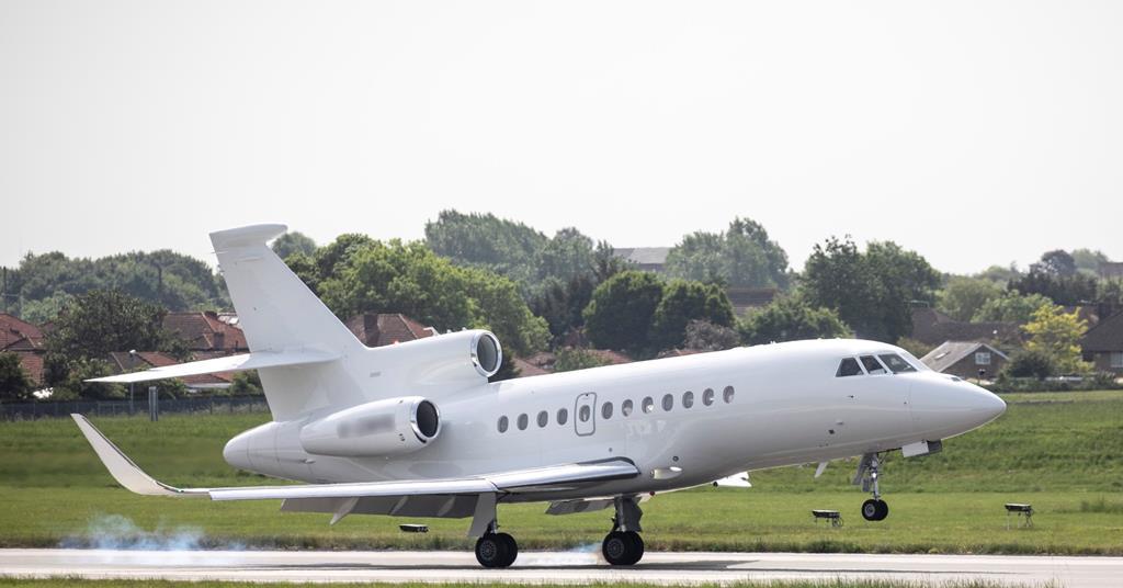 RAF welcomes first VIP-roled Falcon 900LX as ‘Envoy IV’ | News | Flight ...