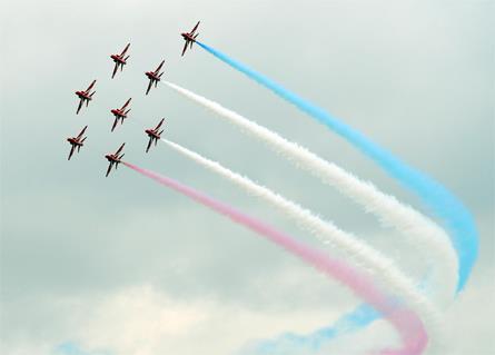 PICTURES: Red Arrows resume training with eight Hawks | News | Flight ...