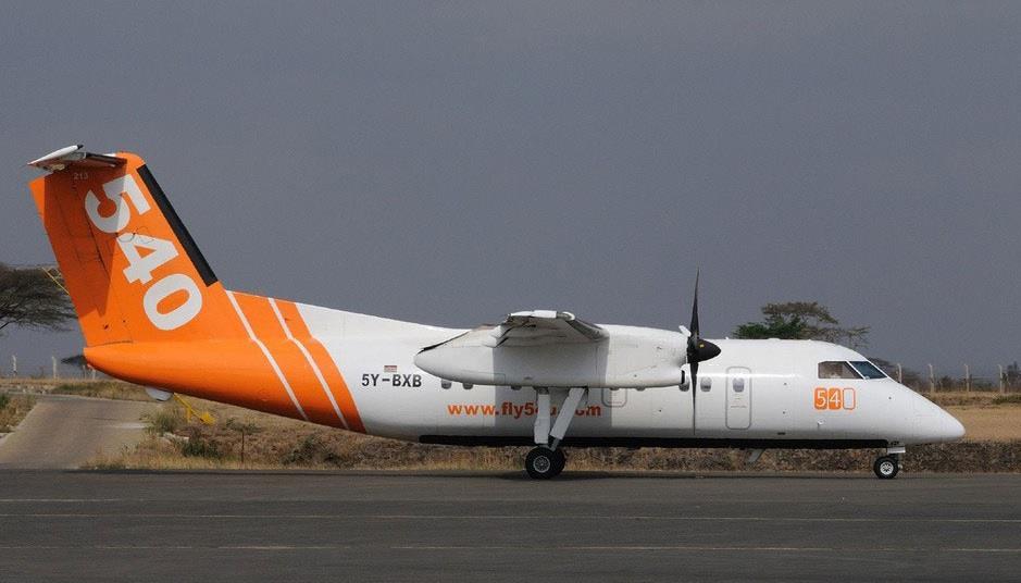 Fly540 Dash 8 lands on rough ground after engine failure | News ...