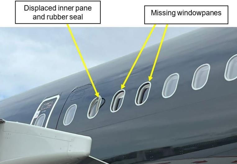 Titan A321neo lost windows in flight after thermal damage from high ...