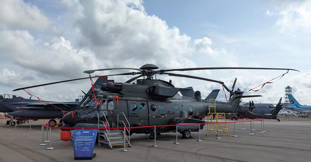 RSAF H225M leads show of force in Singapore Airshow static park | News ...
