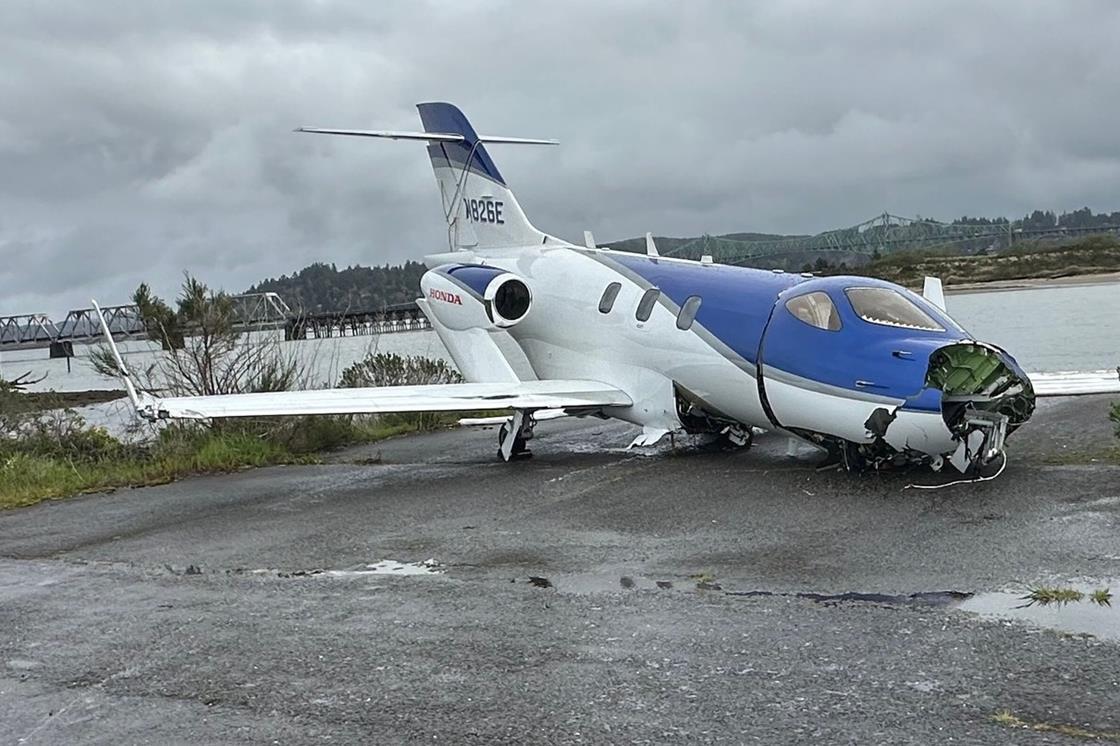 Oregon HA-420 overrun probe analyses landing-distance calculations ...