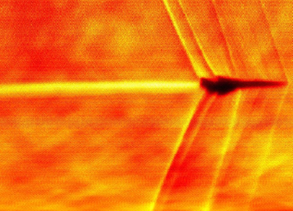 Boom's XB-1 research jet shockwave captured during supersonic flight ...