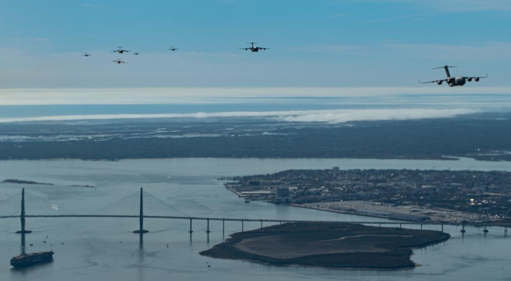 USAF completes largest-ever C-17 launch with rapid deployment of 24 ...